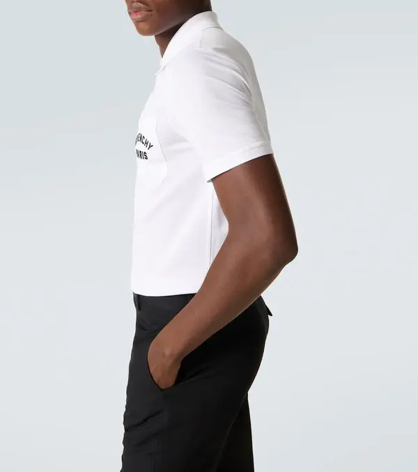 Givenchy Paris Cotton Piqu� Polo Shirt - White