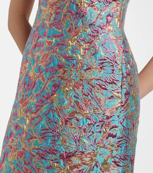 Dries Van Noten Brocade Maxi Dress - Multicoloured