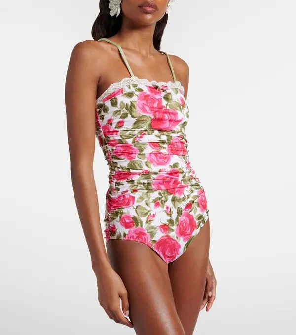Chloé Floral Lace Bodysuit - White