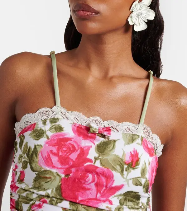 Chloé Floral Lace Bodysuit - White