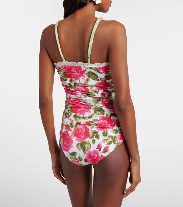 Chloé Floral Lace Bodysuit - White