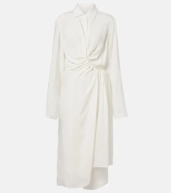 MAISON MARGIELA Draped Midi Dress - White