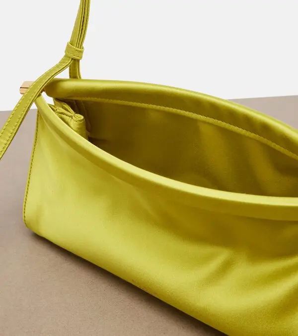 Alaïa Le Click East West Small Leather-trimmed Shoulder Bag - Yellow