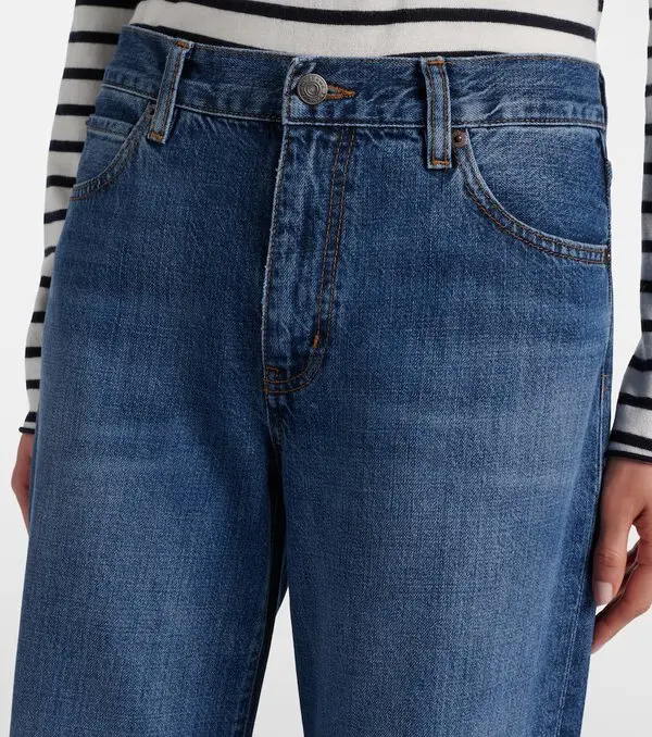 FRAME The Off Duty Stroll Wide-leg Jeans - Blue