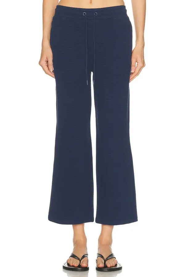 NEGATIVE UNDERWEAR Waffle Knit Cropped Track Pant