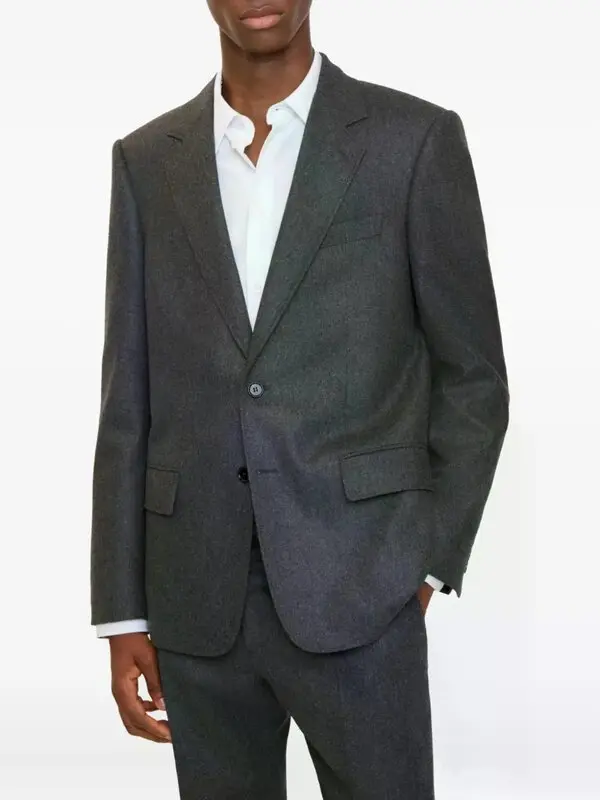 Burberry Wool Flannel Tailored Jacket - Grey