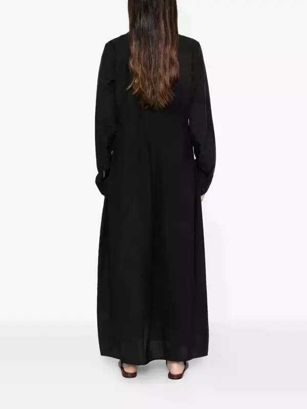 TOTEME Long-sleeve Shirt Dress - Black