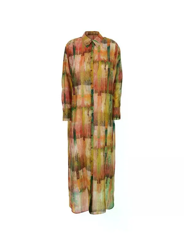 Momoni Printed Collared Dress