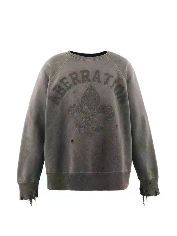 SAINT MXXXXXX Distressed Graphic Sweater