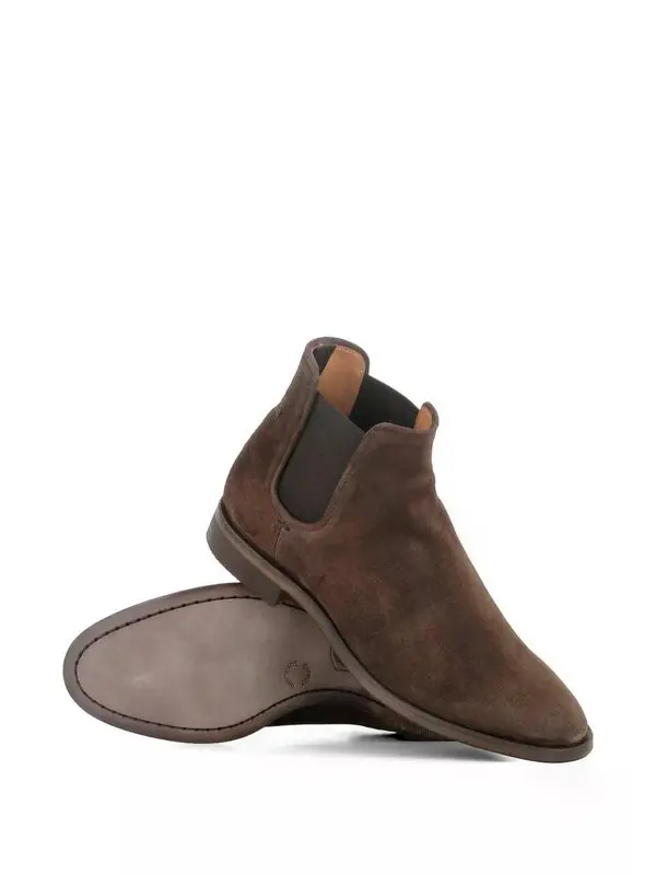 ALBERTO FASCIANI Flat-sole Chelsea Boots - Brown
