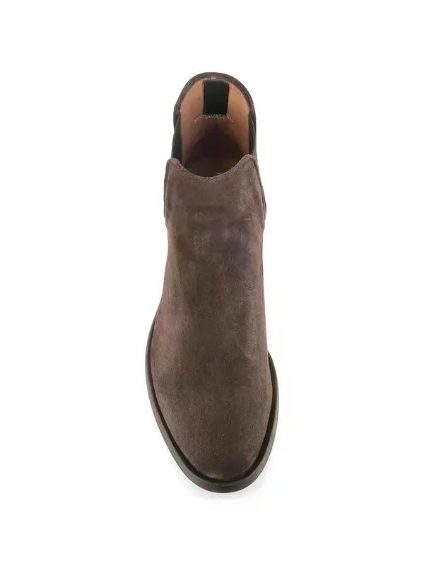 ALBERTO FASCIANI Flat-sole Chelsea Boots - Brown