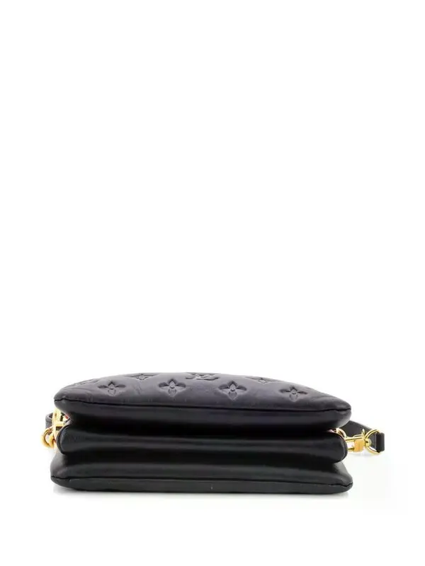 LOUIS VUITTON Coussin Bb Crossbody Bag Monogram Embossed Lambskin - Black