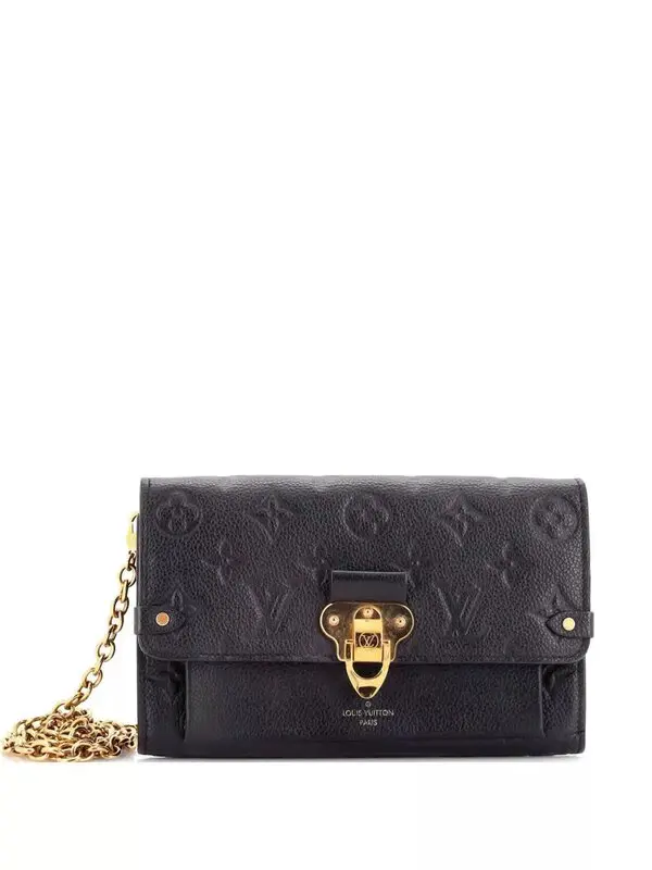 LOUIS VUITTON Vavin Chain Wallet Monogram Empreinte Leather - Black