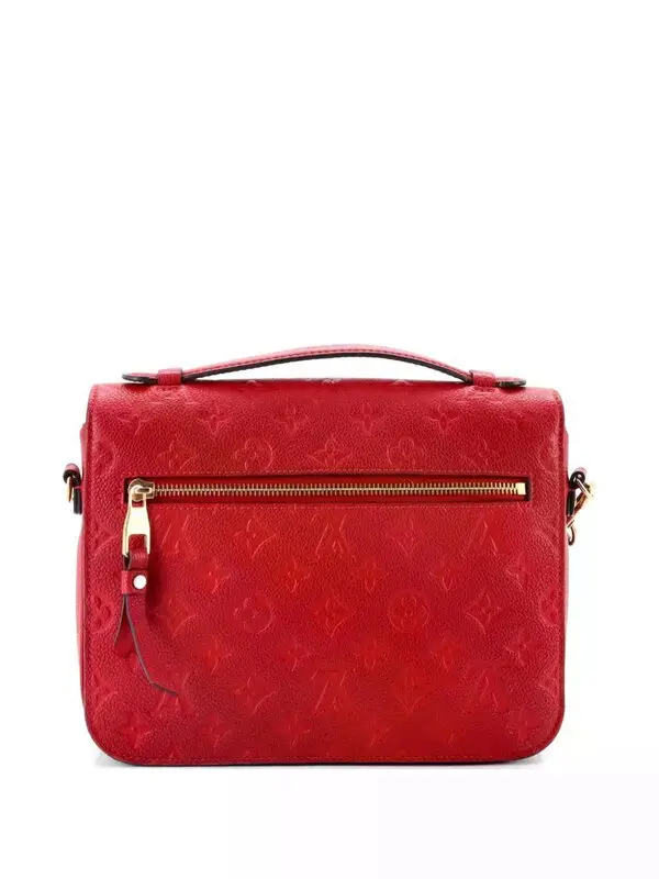 LOUIS VUITTON Pochette Métis Monogram Empreinte Leather Crossbody Bag - Red