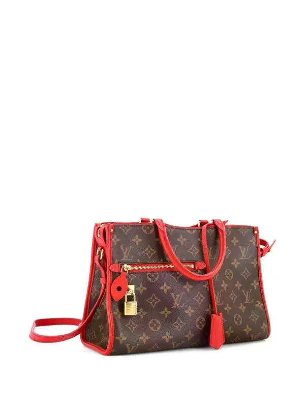 LOUIS VUITTON Popincourt Nm Handbag Monogram Canvas - Red