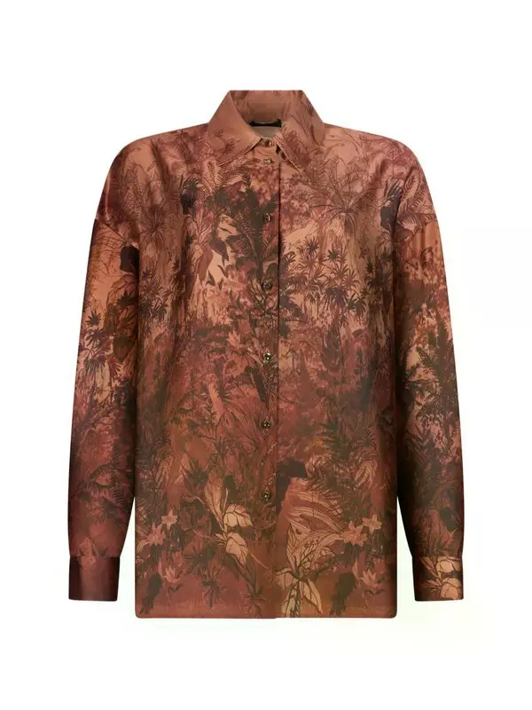 Liu Jo Button-fastening Floral Print Shirt