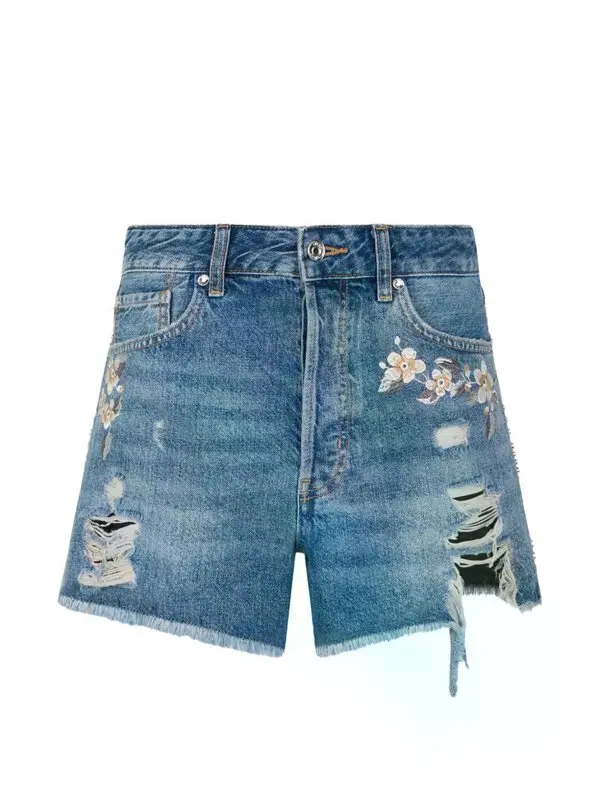 Liu Jo Distressed-effect Denim Shorts