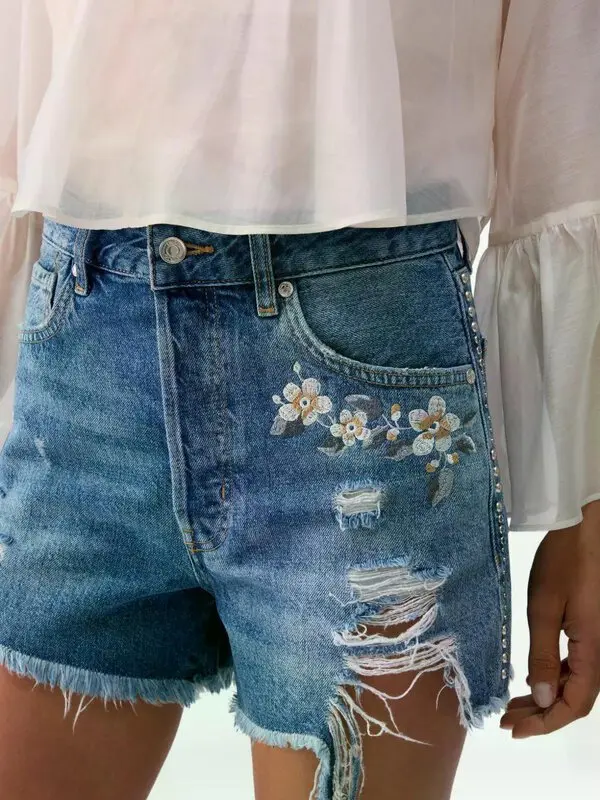 Liu Jo Distressed-effect Denim Shorts