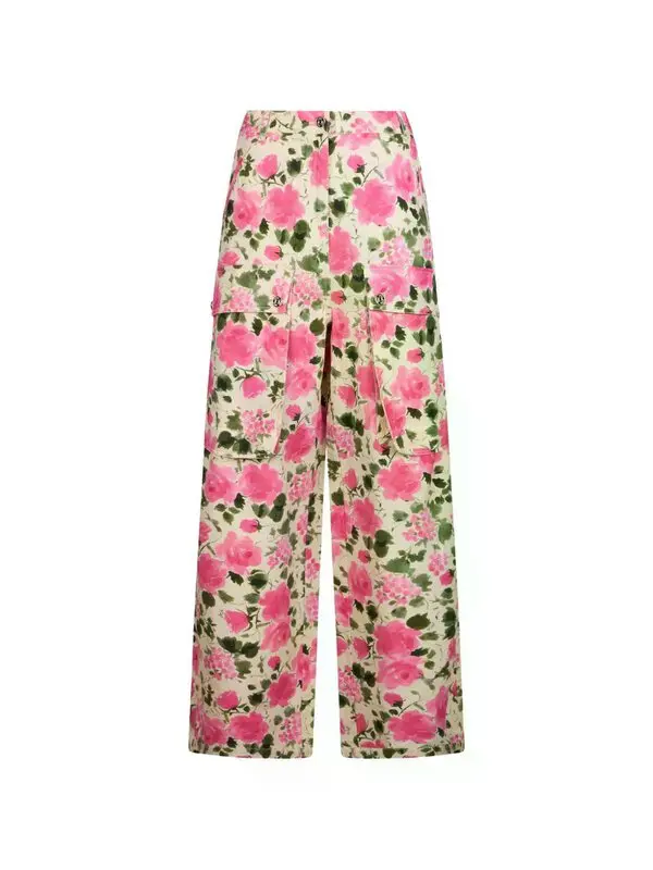 Liu Jo Floral Print Cargo Pants