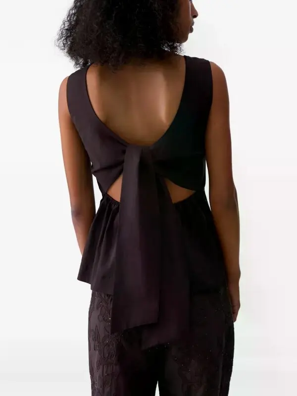 Liu Jo Cut-out Top - Brown