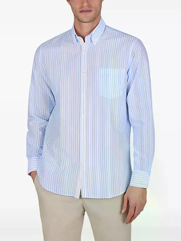 Paul & Shark Striped-pattern Cotton Shirt