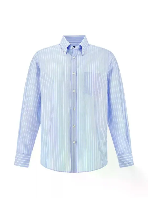 Paul & Shark Striped Cotton Shirt - Blue