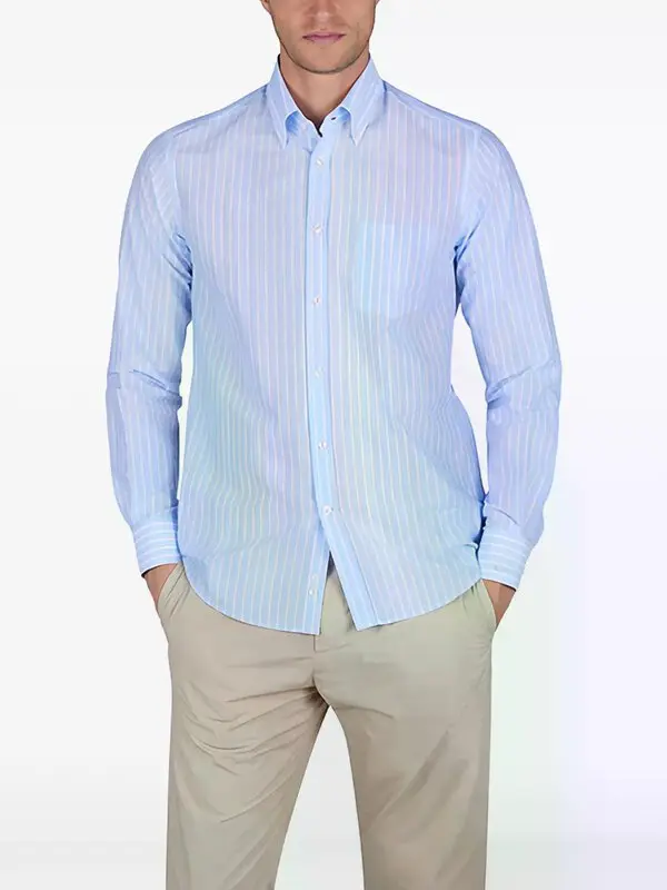 Paul & Shark Striped Cotton Shirt - Blue