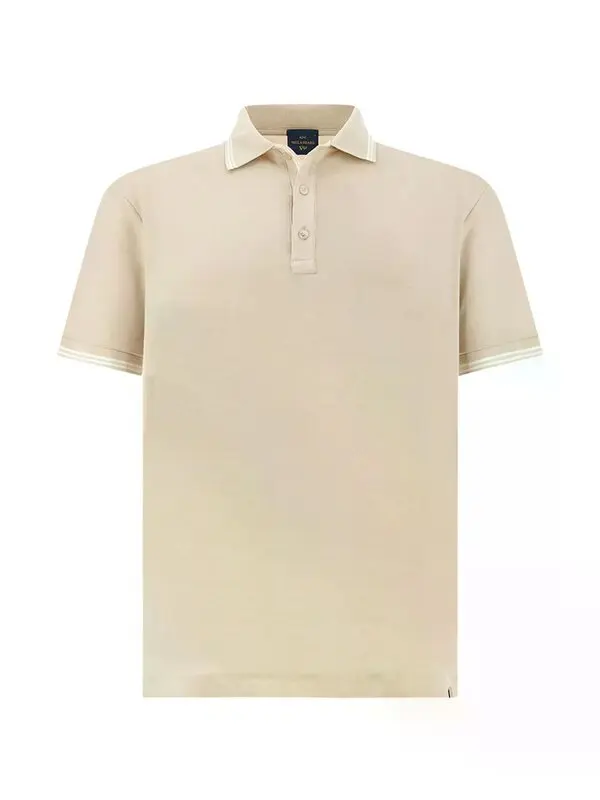 Paul & Shark Striped-trim Polo Shirt - Neutrals