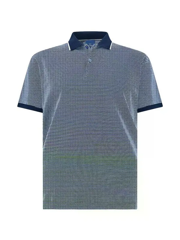 Paul & Shark Patterned Cotton Polo Shirt