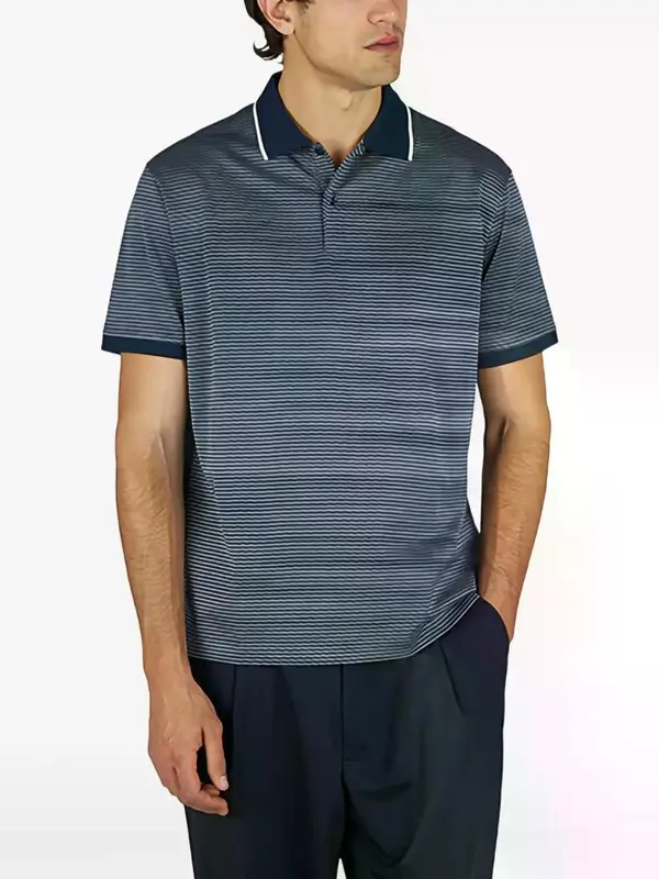 Paul & Shark Patterned Cotton Polo Shirt