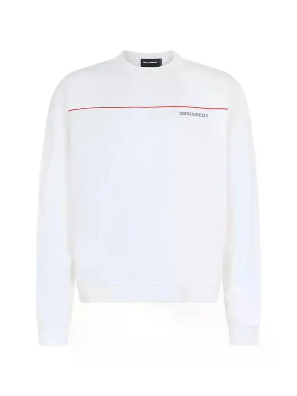 Dsquared2 Tape Crew-neck Sweatshirt - White