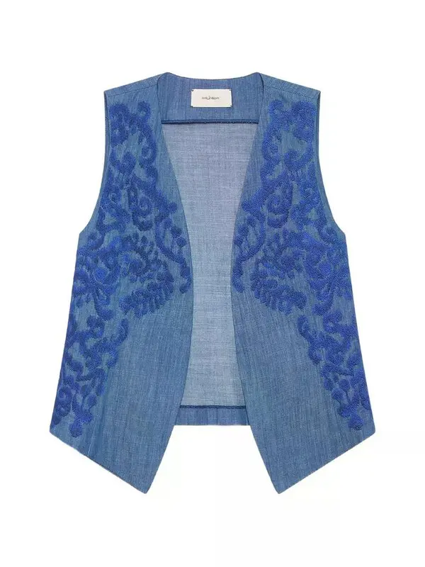 Malìparmi Ikat Embroidered Vest