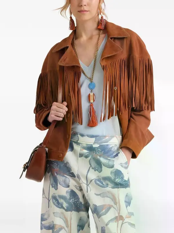Malìparmi Fringed Biker Jacket