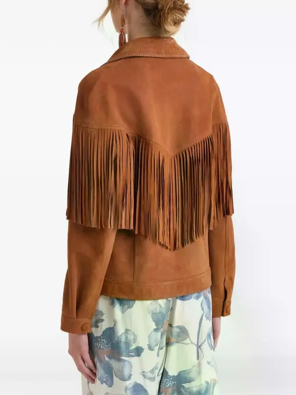 Malìparmi Fringed Biker Jacket