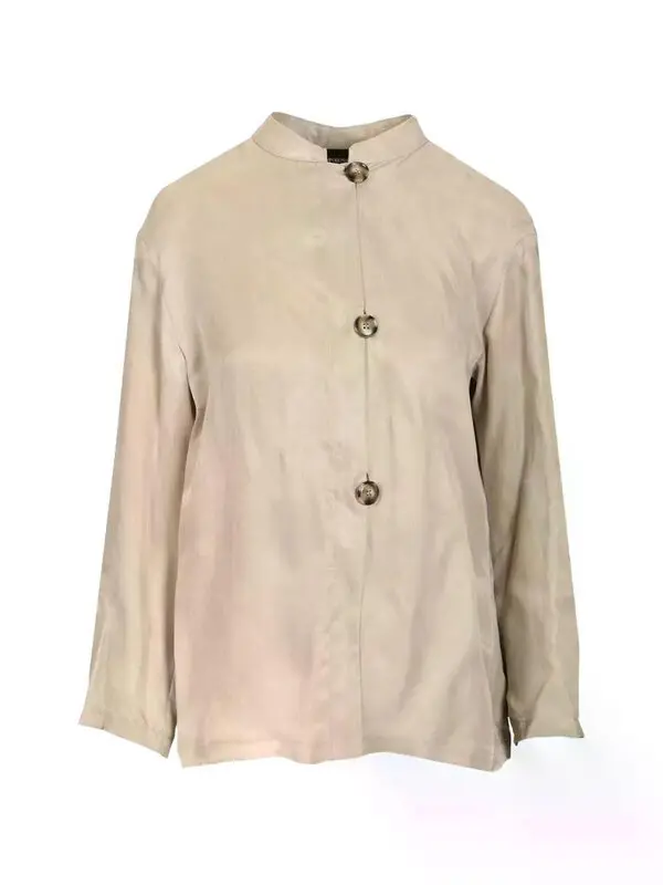 Emporio Armani Buttoned Long-sleeve Shirt - Neutrals