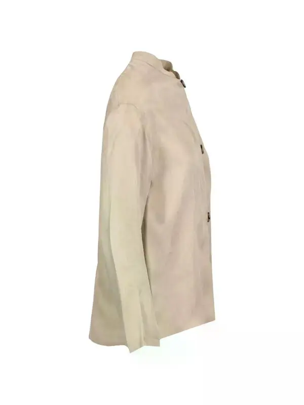 Emporio Armani Buttoned Long-sleeve Shirt - Neutrals