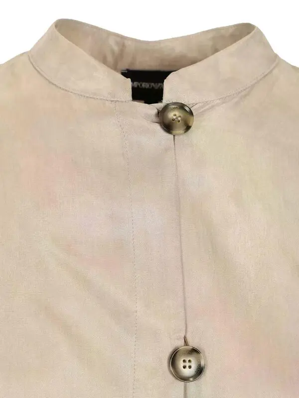 Emporio Armani Buttoned Long-sleeve Shirt - Neutrals