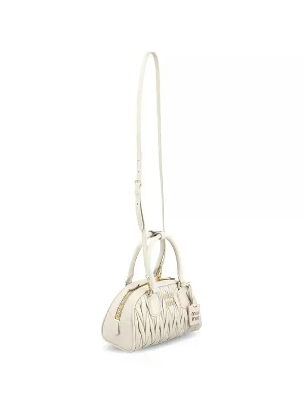 Miu Miu Matelassé Arcadie Bag - White