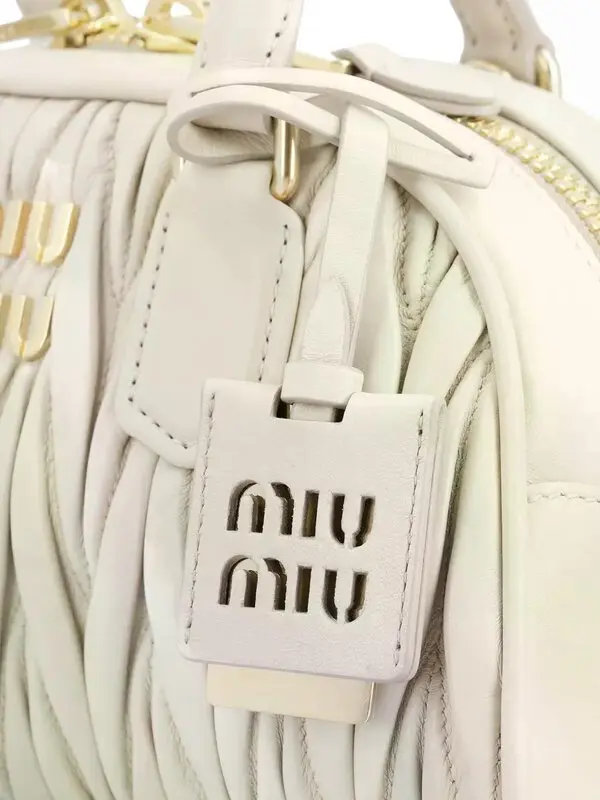 Miu Miu Matelassé Arcadie Bag - White