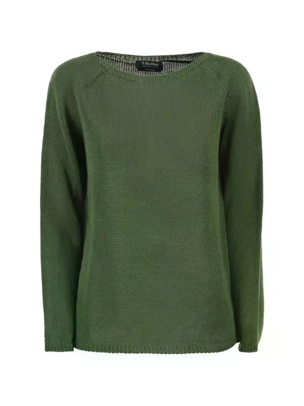 Max Mara Linen Raglan Sleeve Sweater
