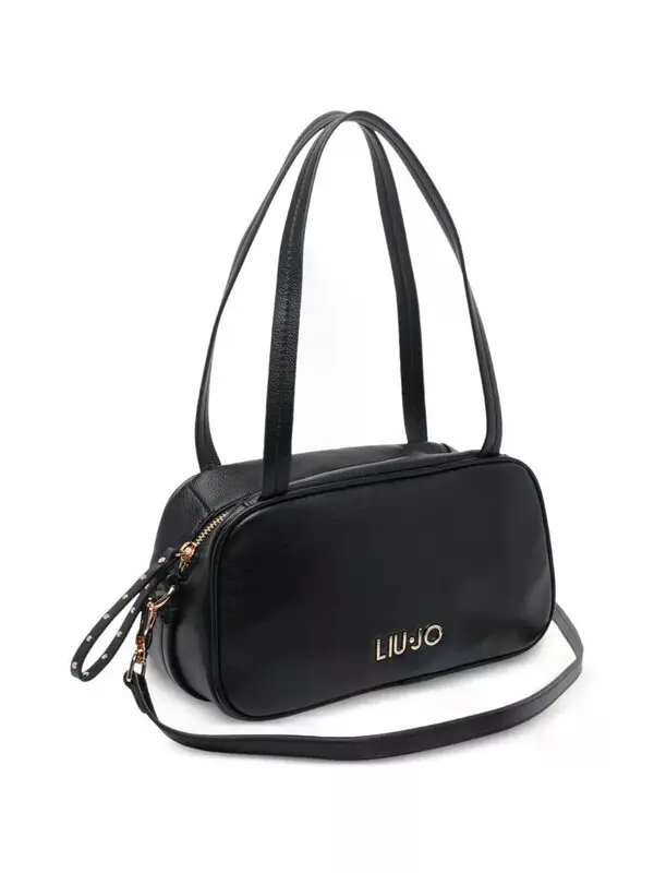 Liu Jo Zipped Shoulder Bag With Logo Plaque