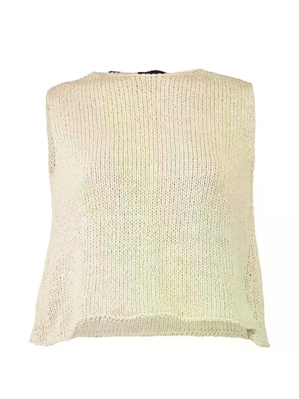 Louiza Babouryan Sleeveless Tie Detail Top