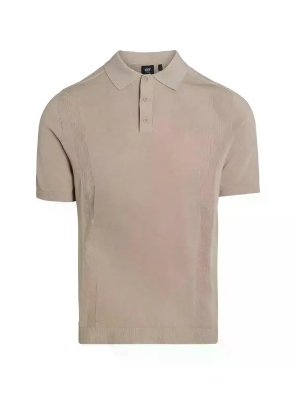 ALPHA TAURI Textured Polo Shirt