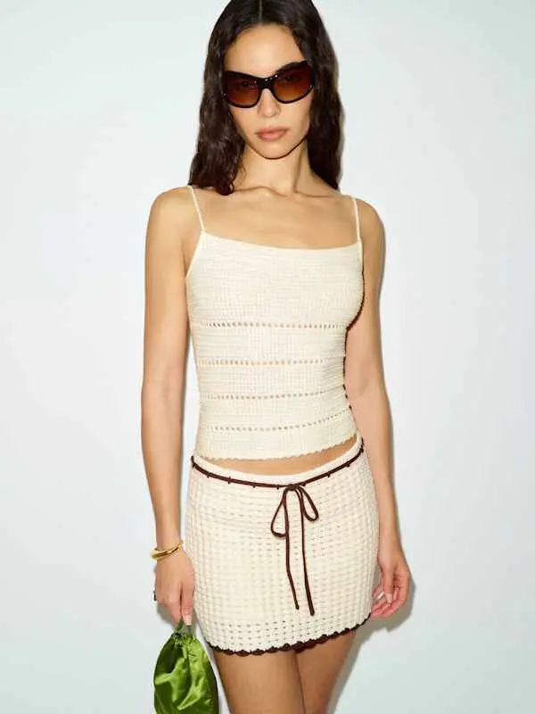 REFORMATION Starling Cotton Sweater Tank