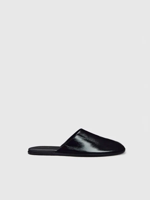 REFORMATION Zealand Flat Mule Eel - Black