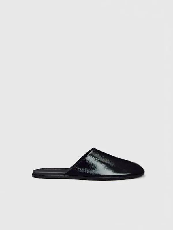 REFORMATION Zealand Flat Mule Eel - Black