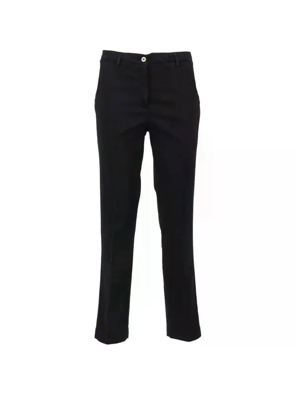 BRIGLIA 1949 Button Straight Trousers - Black