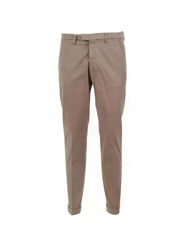BRIGLIA 1949 Cuffed Trousers - Neutrals