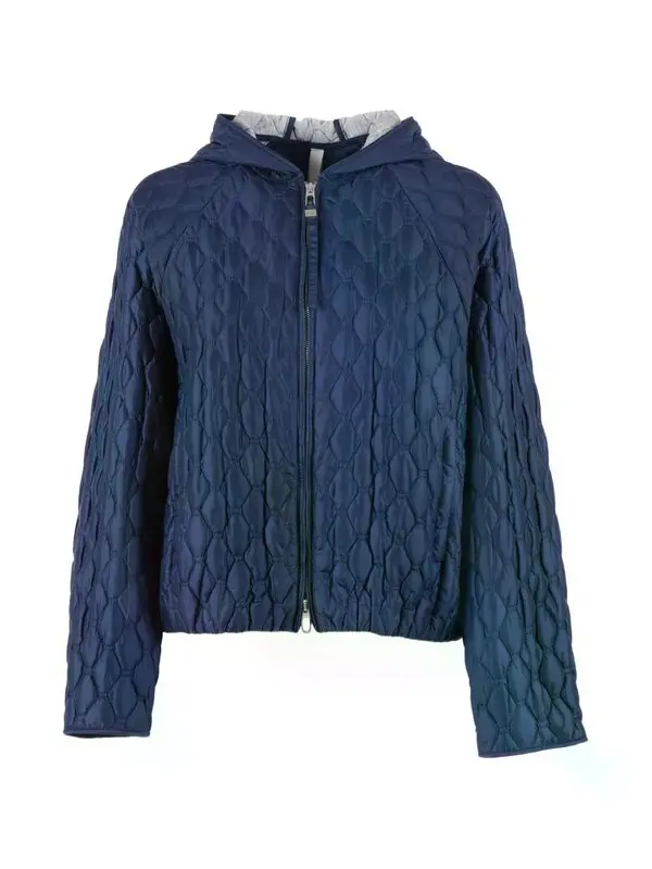 DUNO Quilted Hooded Jacket - Blue