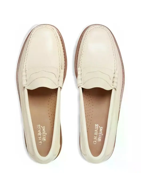 G.H.BASS Larson Penny Leather Loafers - Neutrals